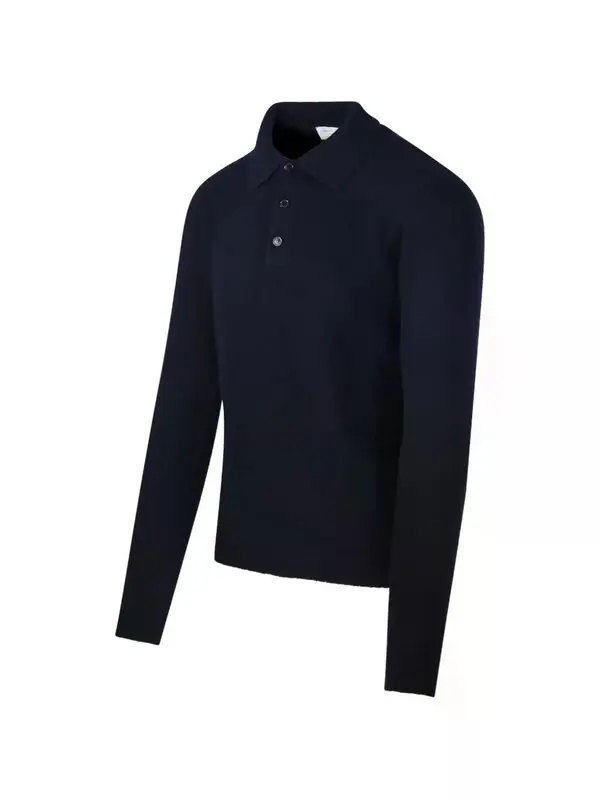 ROBERTO COLLINA Long Sleeve Polo Collar Sweater