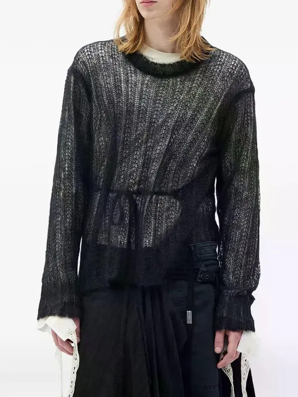 ANN DEMEULEMEESTER Levar Open-knit Sweater