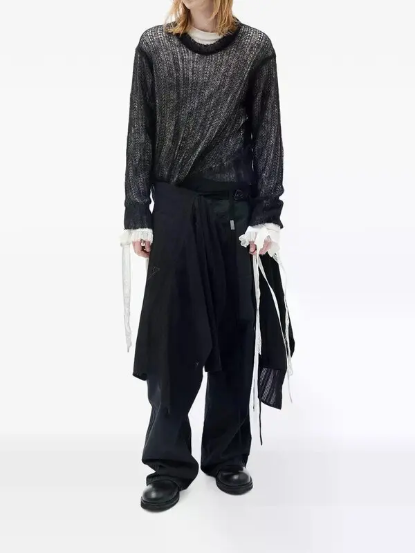 ANN DEMEULEMEESTER Levar Open-knit Sweater