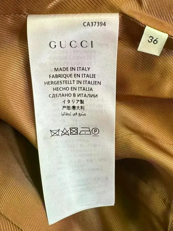 Gucci Gg Web Trimmed Wool Coat