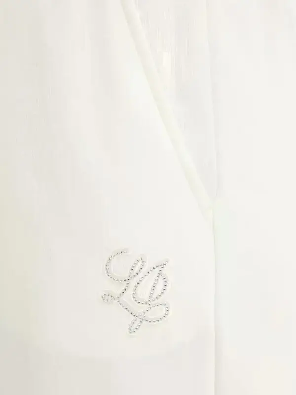 Liu Jo Logo-patch Wide-leg Track Pants