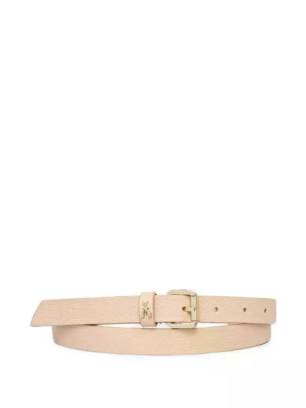 Patrizia Pepe Fly Plaque Leather Belt - Neutrals
