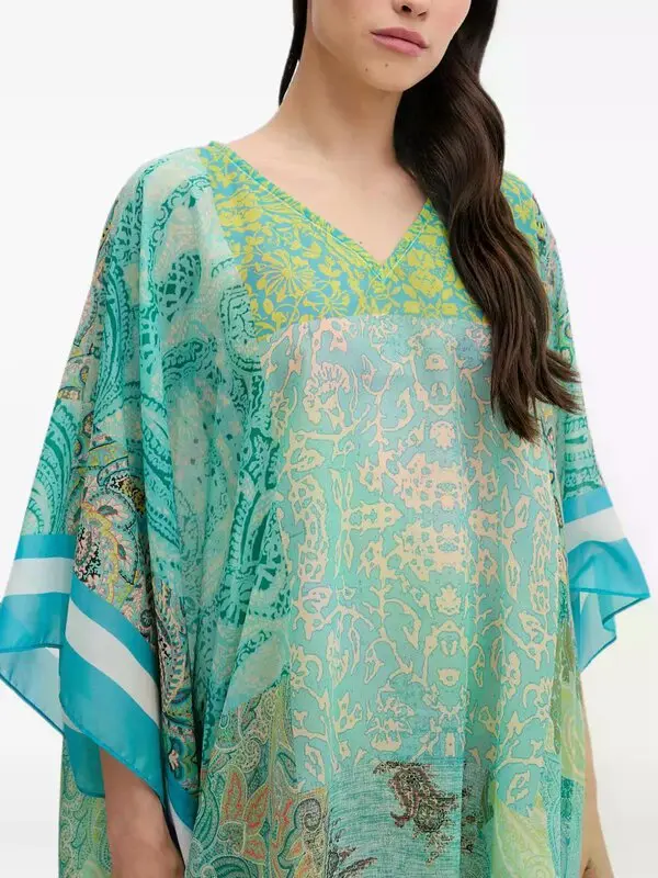 Liu Jo V-neck Kaftan With Logo Print