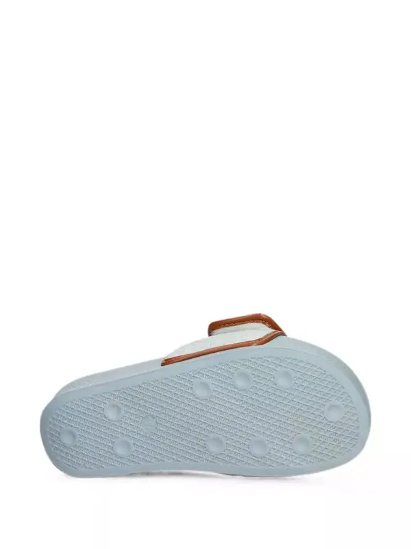 Liu Jo Monogram Pattern Touch-strap Slides