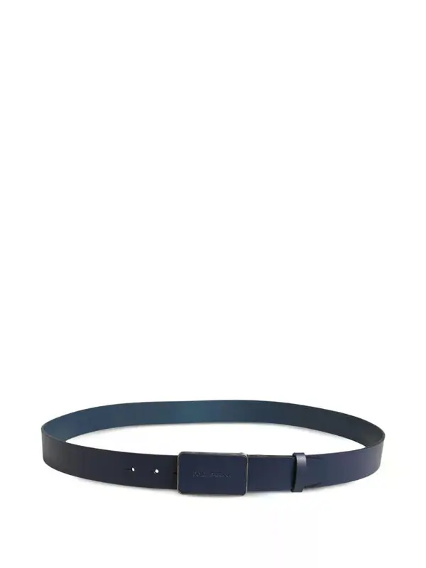 Dolce & Gabbana Logo Plaque Leather Belt
