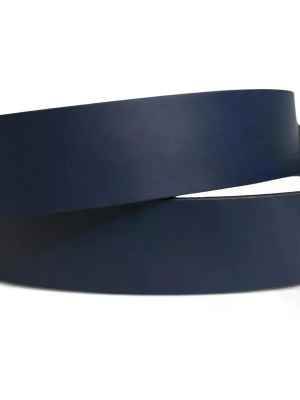 Dolce & Gabbana Logo Plaque Leather Belt
