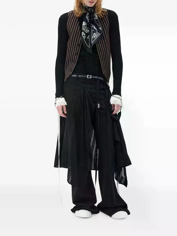 ANN DEMEULEMEESTER Pinstripe Waistcoat