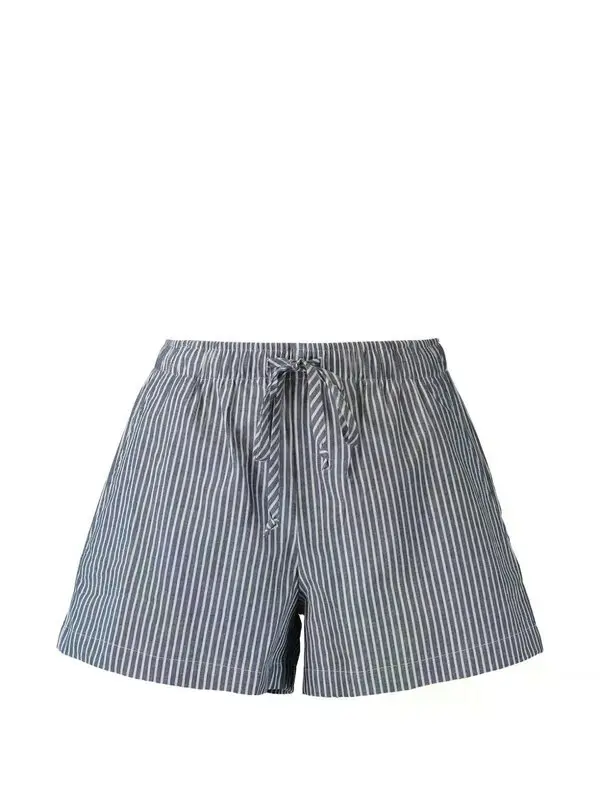 THE LADY AND THE SAILOR Vertical Stripe Shorts