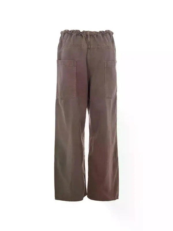 AGOLDE Shaw Drawstring Waist Wide-leg Jeans - Brown
