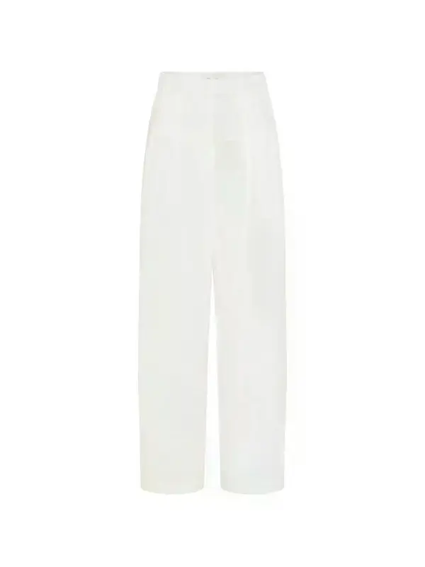 ST. AGNI Pleated Wide-leg Trousers