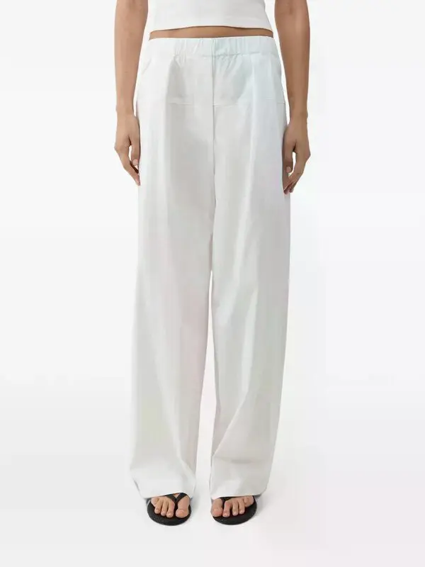 ST. AGNI Pleated Wide-leg Trousers