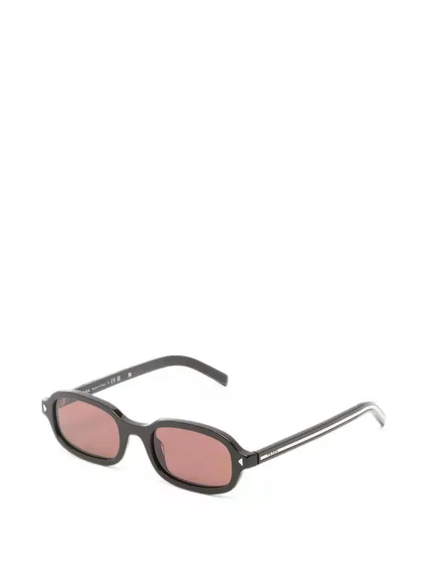 Prada Rectangle Frame Sunglasses - Brown