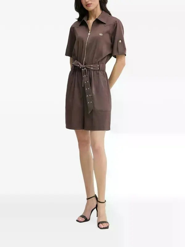 Liu Jo Belted Zip-up Playsuit