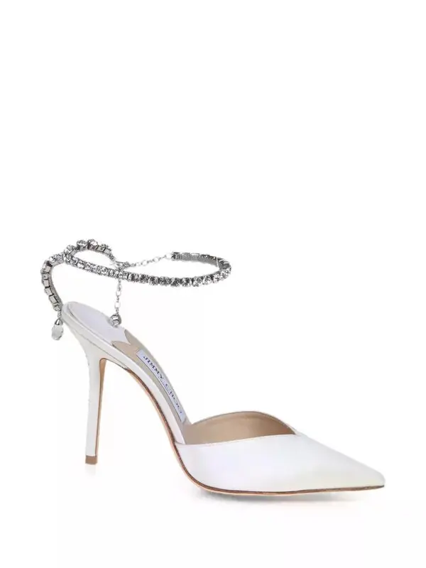 JIMMY CHOO Saeda Crystal-embellished Pumps