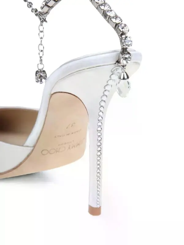 JIMMY CHOO Saeda Crystal-embellished Pumps