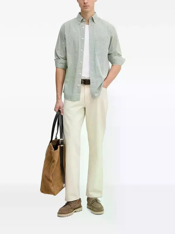 Gant Gingham-check Button-down Shirt - Green
