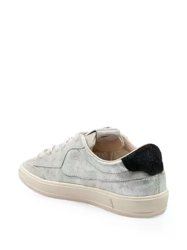 AUTRY Windscape Laminated Suede Sneakers - Silver