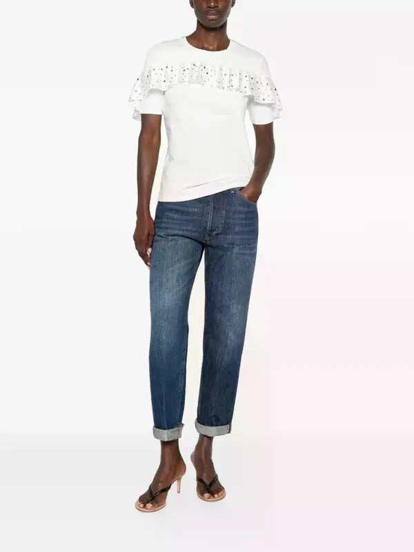 DONDUP Turn-up Hem Jeans With Faded Effect