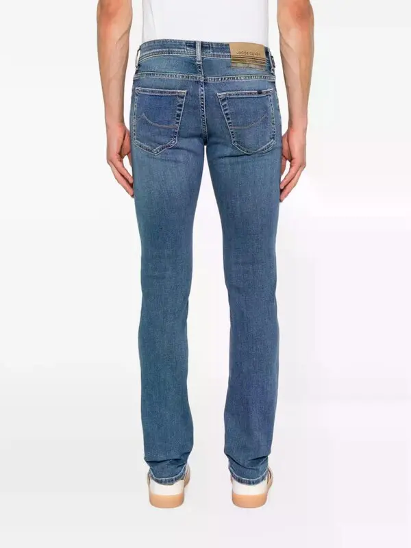 Jacob Cohen Slim-fit Jeans With Logo Patch