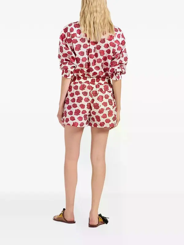 La DoubleJ Rose Fil Coupé Pull-on Shorts