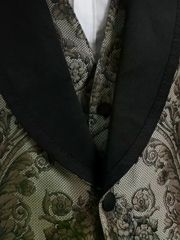Dolce & Gabbana Floral-jacquard Three-piece Suit