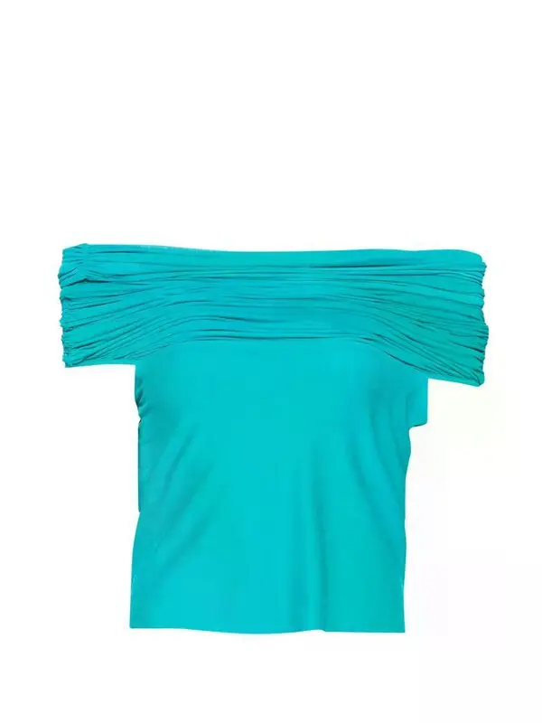Celine Off-the-shoulder Ruched Top