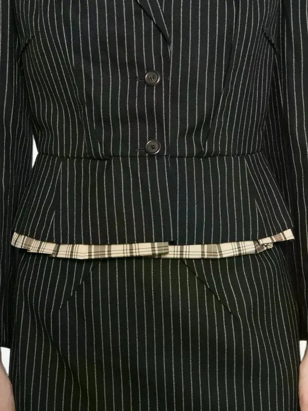 LOUIS VUITTON Striped Skirt Suit Set
