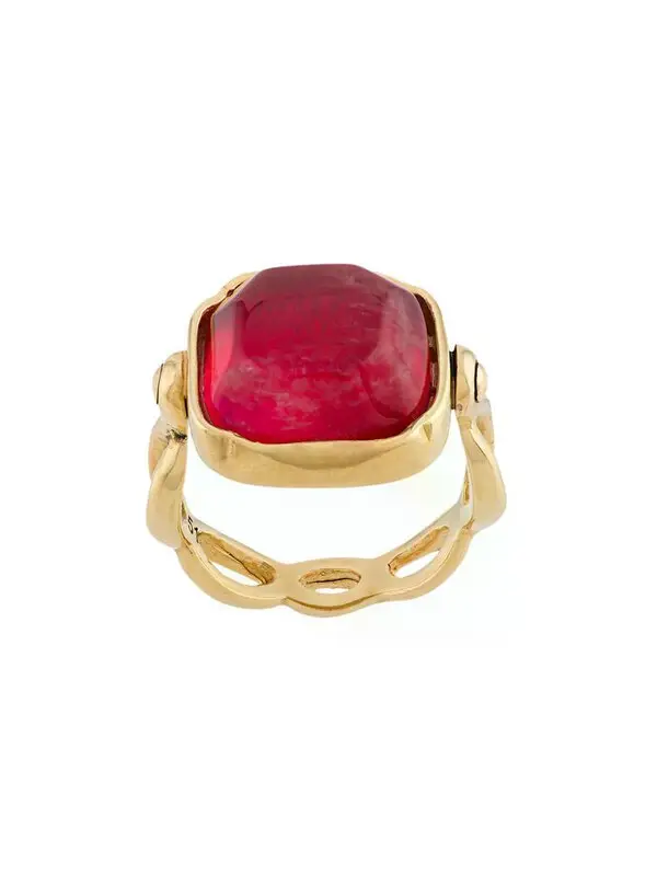 GOOSSENS Cabochon Squared Ring - Gold