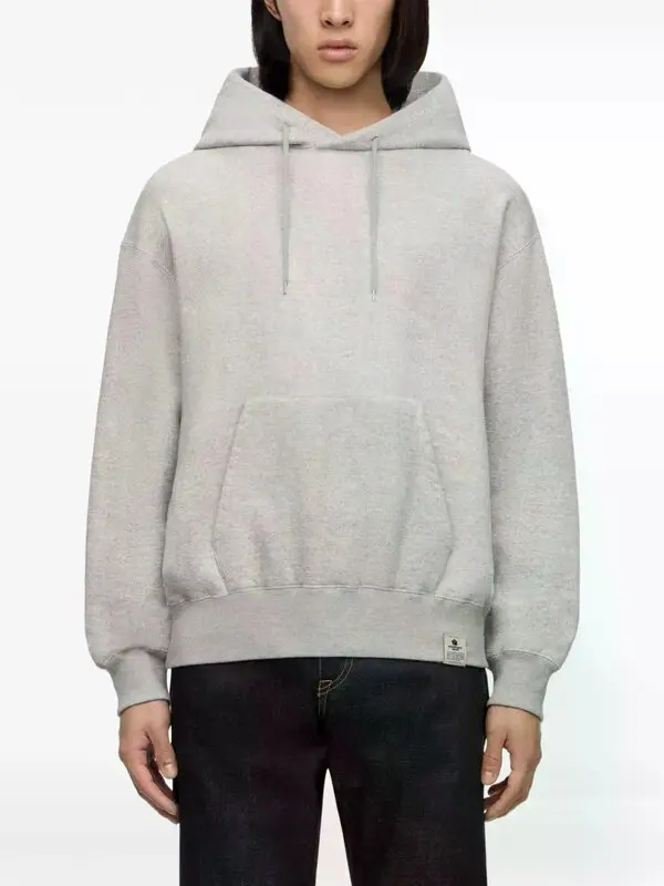 MOMOTARO Drawstring-hood Hoodie With Logo Patch