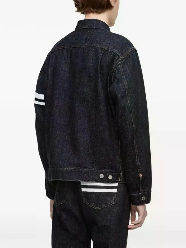 MOMOTARO Classic Stripe Detail Denim Jacket
