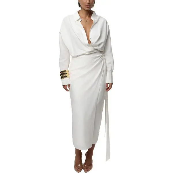 JLUXLABEL Skyline Wrap Midi Dress