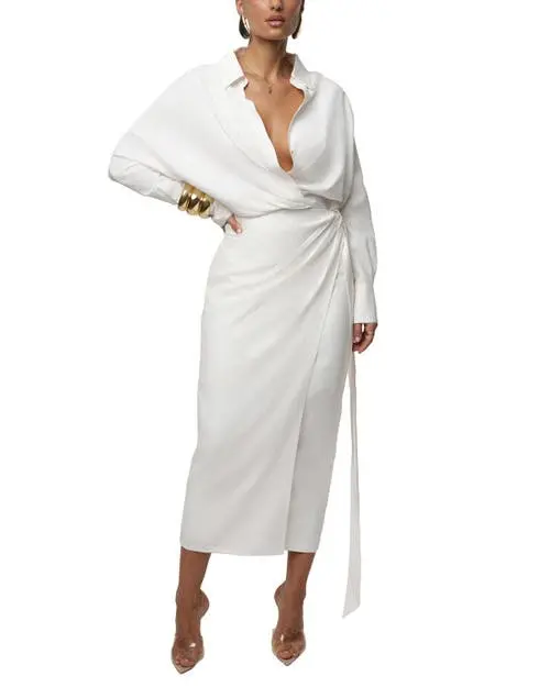 JLUXLABEL Skyline Wrap Midi Dress