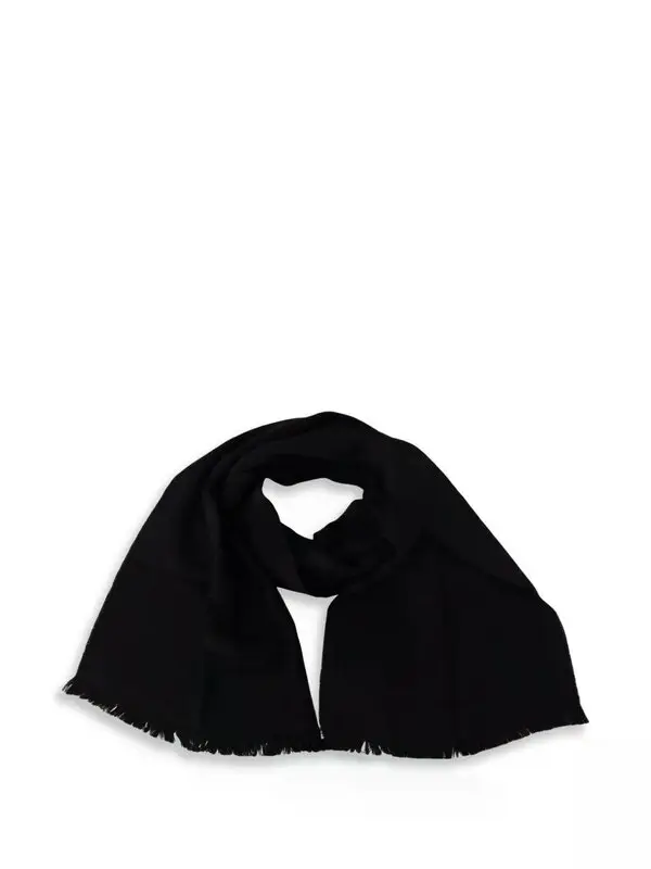 Gianfranco Ferre Logo-jacquard Fringed Scarf