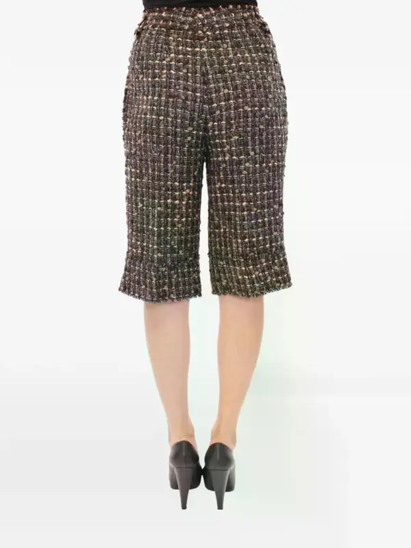 Dolce & Gabbana Multicolor Tweed Knee-length Shorts
