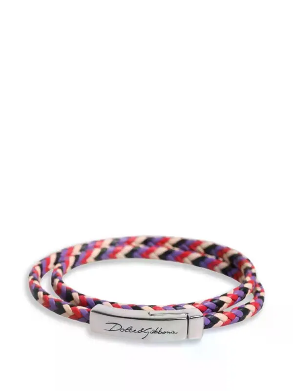 Dolce & Gabbana Braided Double-wrap Bracelet
