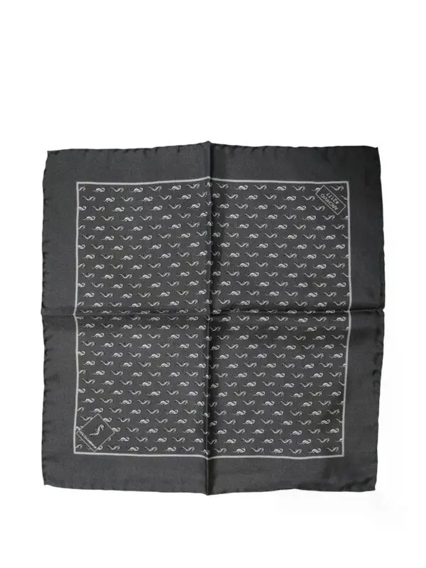 Dolce & Gabbana Seahorse-print Silk Pocket Square