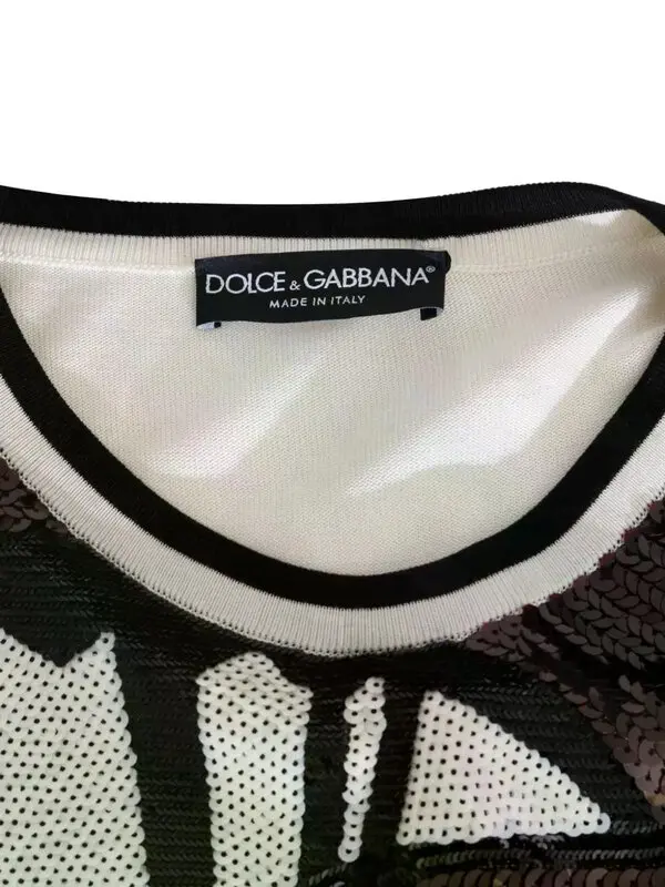 Dolce & Gabbana Sequin-embroidered Musical Instrument Motif Sweater