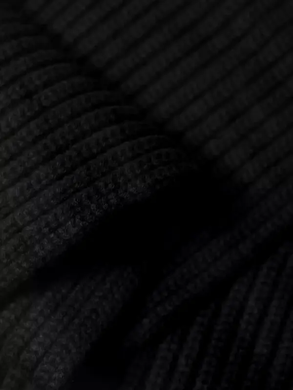 Dolce & Gabbana Ribbed Knit Cashmere Scarf - Black