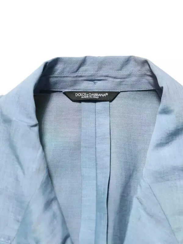Dolce & Gabbana Double-breasted Linen Blazer