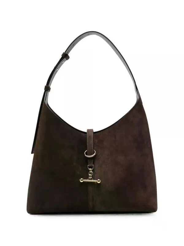 Strathberry Suede Shoulder Bag - Brown
