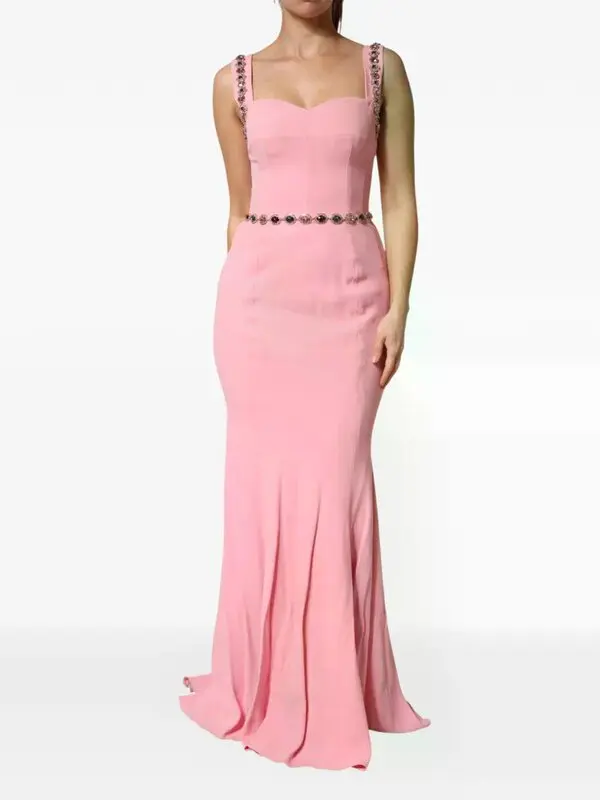 Dolce & Gabbana Embellished Mermaid Maxi Dress