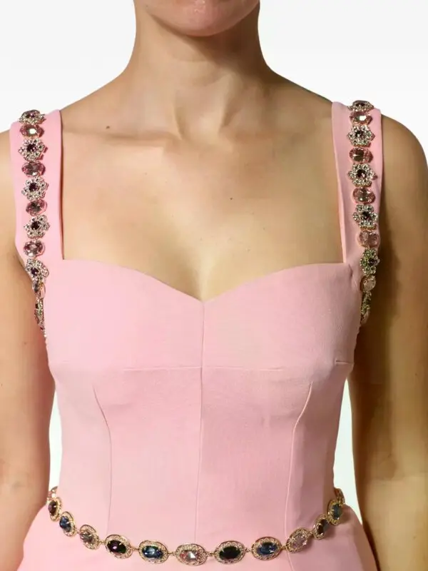 Dolce & Gabbana Embellished Mermaid Maxi Dress