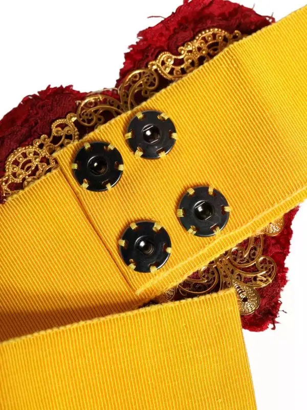 Dolce & Gabbana Heart Patch Grosgrain Belt