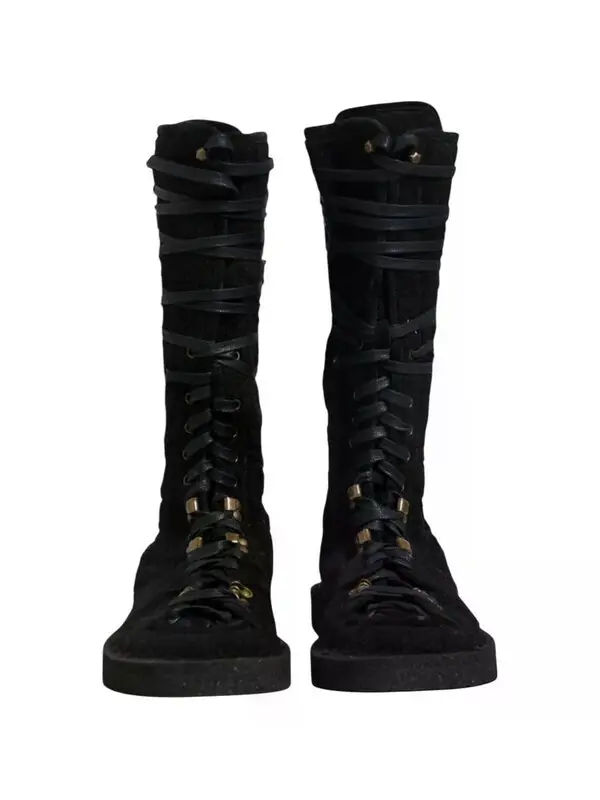 Dolce & Gabbana Knee-high Lace-up Boots