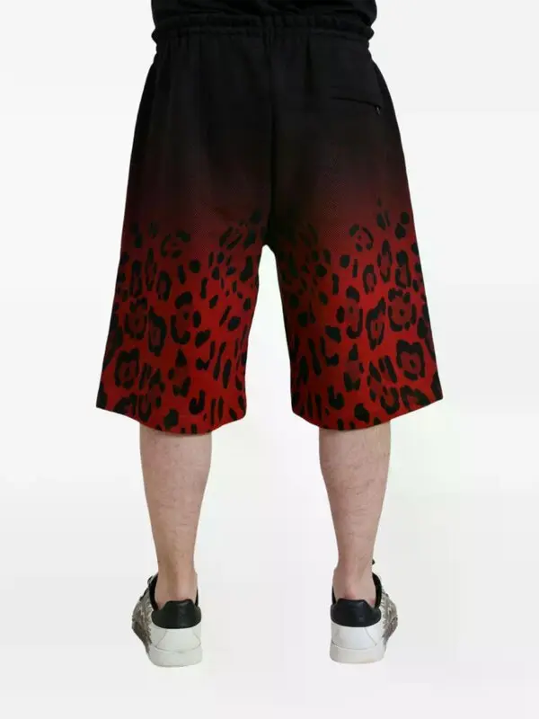 Dolce & Gabbana Leopard Print Ombré Shorts