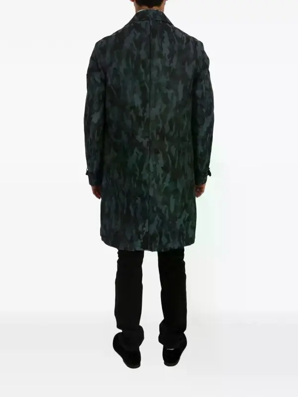 Dolce & Gabbana Camouflage Print Long Sleeve Coat