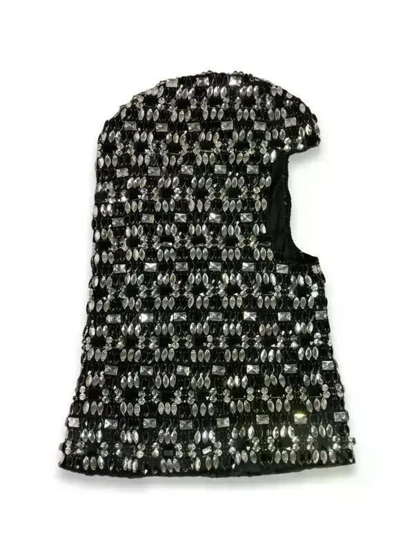 Dolce & Gabbana Embellished Ribbed Knit Balaclava
