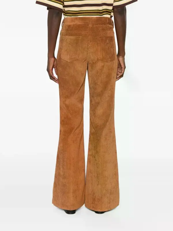 Moncler Corduroy Flared Trousers - Brown