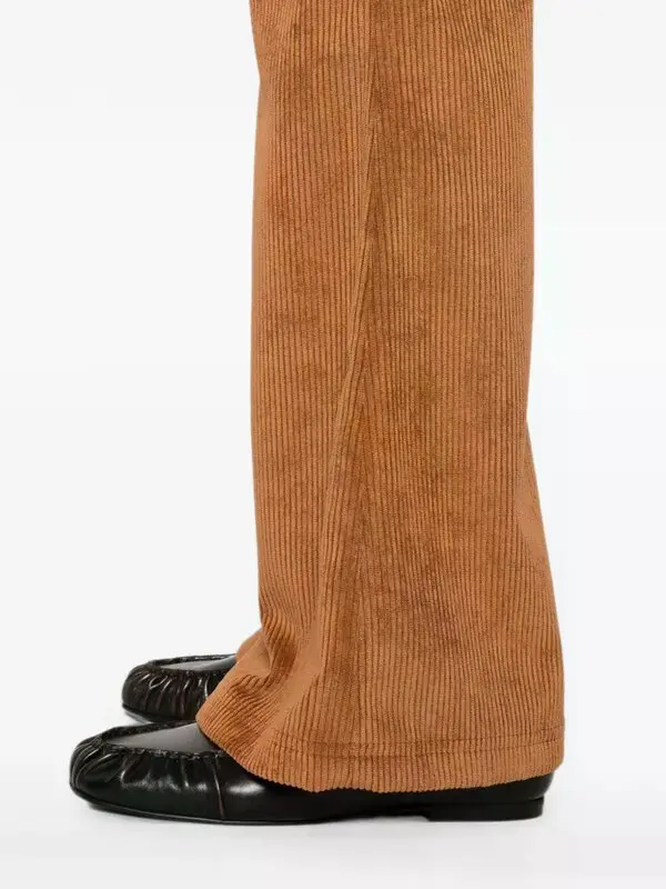 Moncler Corduroy Flared Trousers - Brown