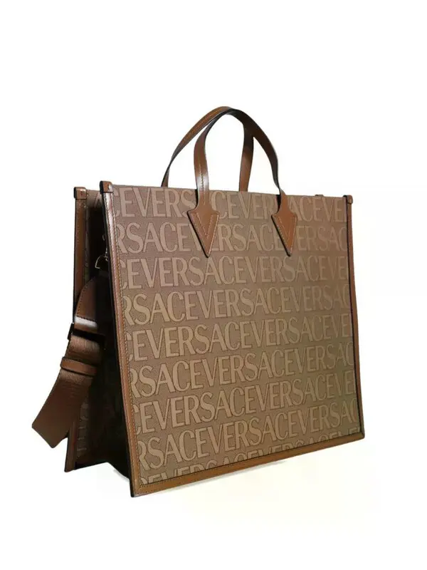 Versace La Greca Monogram Tote Bag
